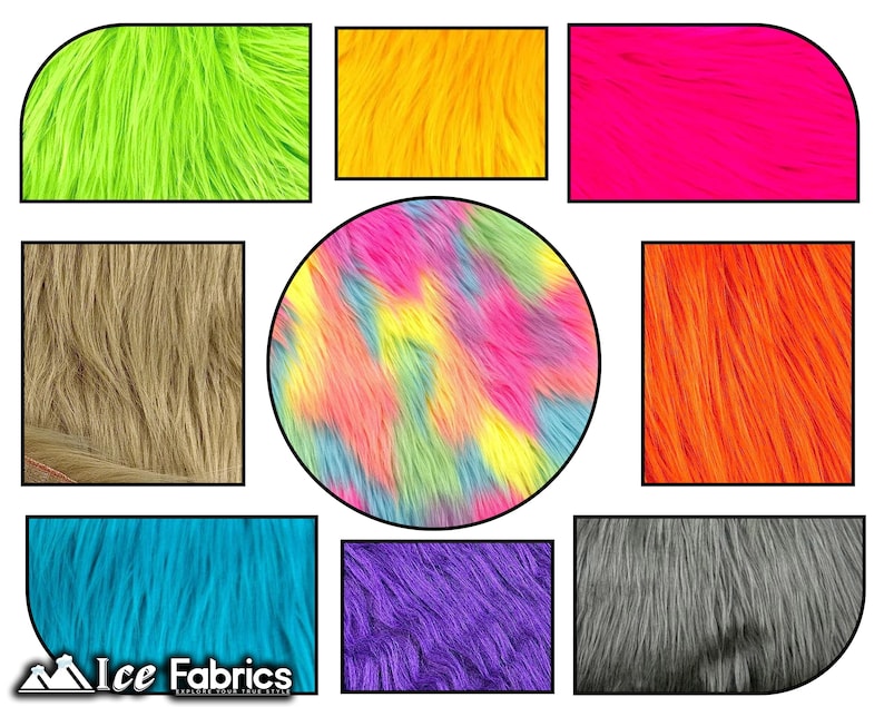 White Long Pile Square Faux Fur Fabric Sold by Square Pre - Etsy