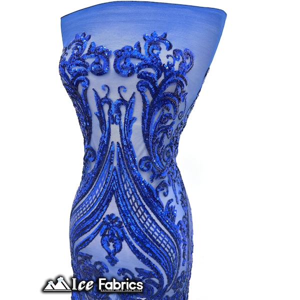 Royal Blue Damask - Etsy