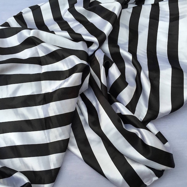 Stripe Silk Fabric - Etsy