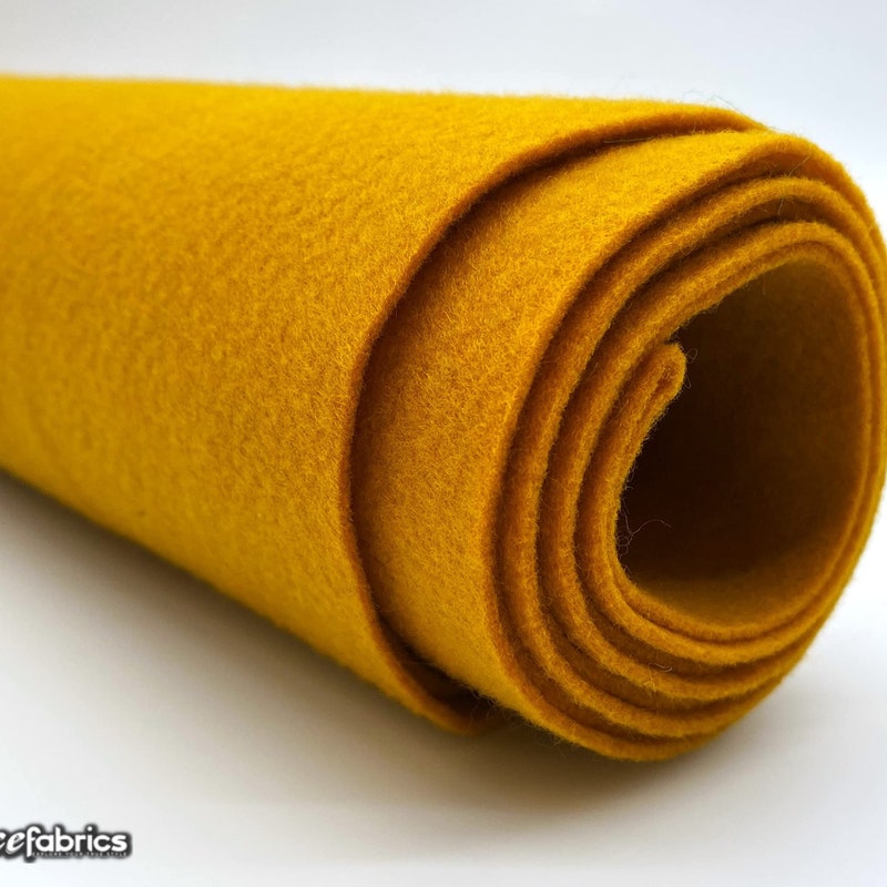 Wool Felt Fabric Mustard - Etsy