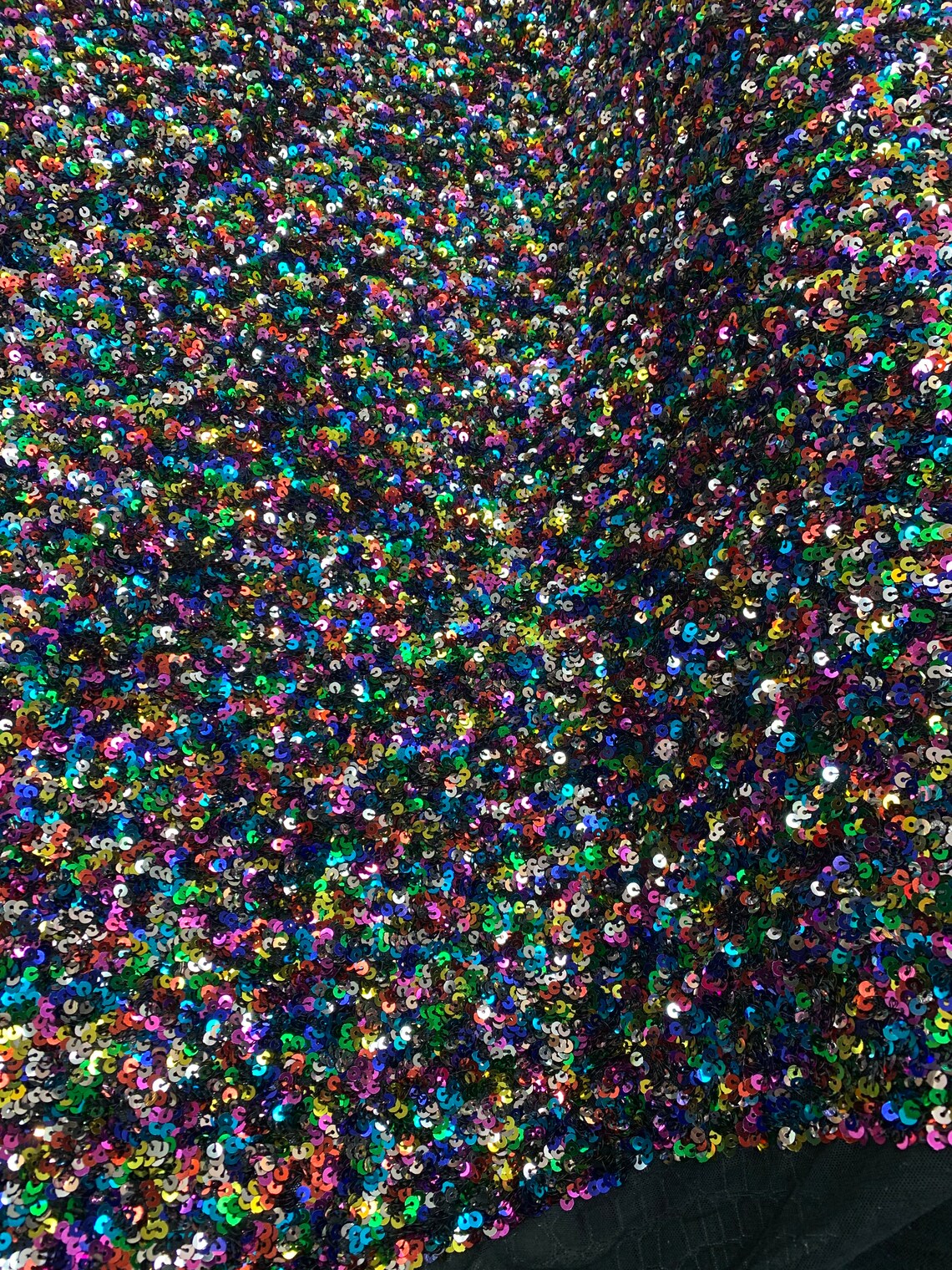 Rainbow Iridescent Spangle/glitz Sequins Spandex 4 Way Stretch - Etsy