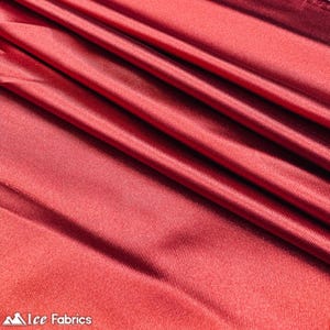 Cinnamon 4 Way Stretch Silky Spandex Satin Fabric by the Yard | Shiny ...