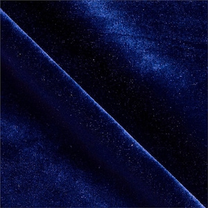 French (royal Blue) Stretch Velvet Spandex 4 Way Stretch Velvet Fabric ...