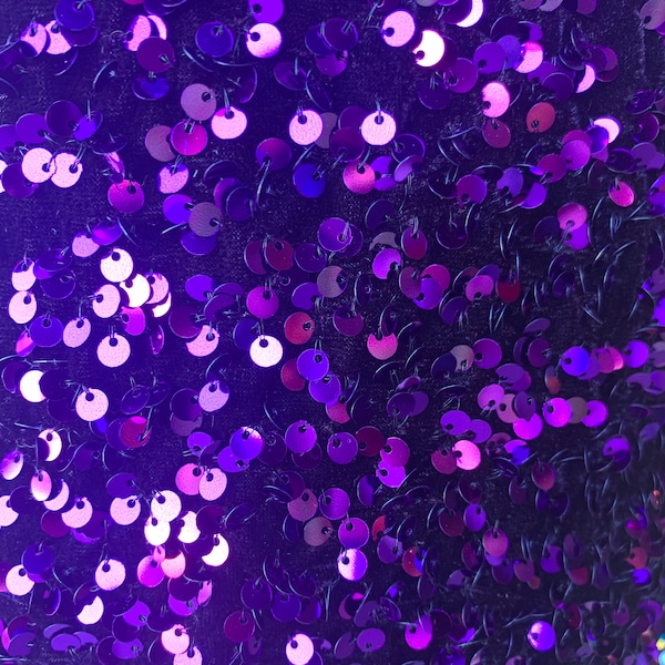 Purple Sequin Fabric - Etsy