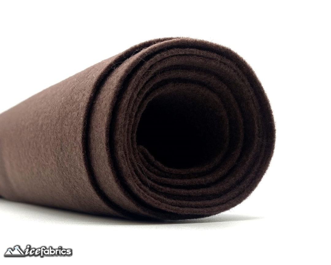 Dark Brown Acrylic Felt Fabric by the Yard | Crafts Fabric | 72” Inches ...