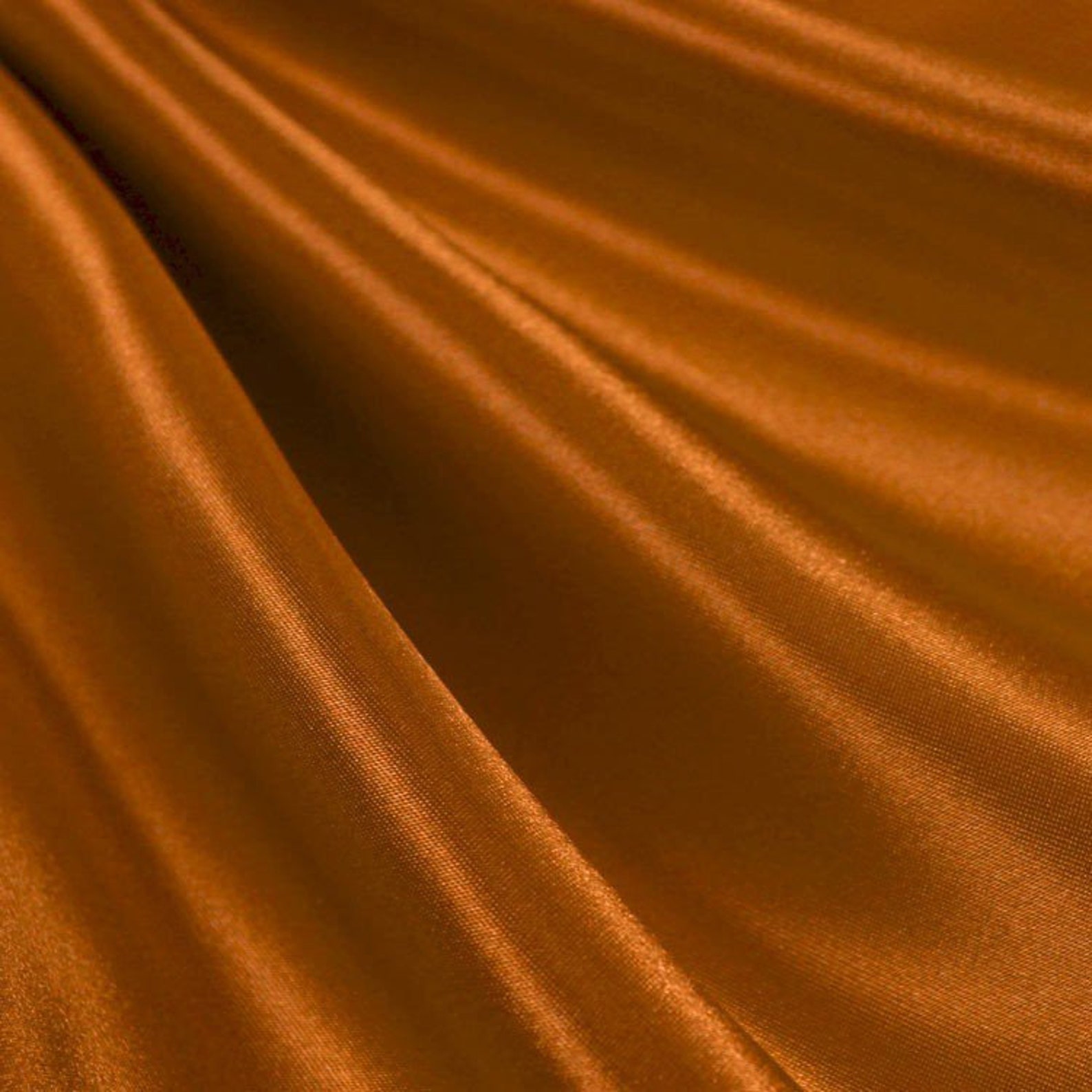 Copper _ Medium High Quality Satin Fabric Sold by the Yard/ | Etsy