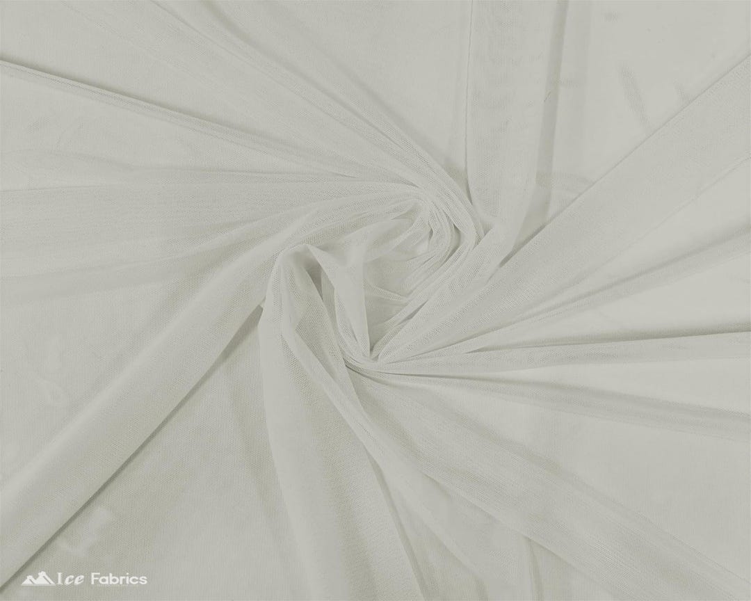 Ivory Stretch Power Mesh Fabric | 4 Way Stretch Nylon Power Mesh Fabric ...