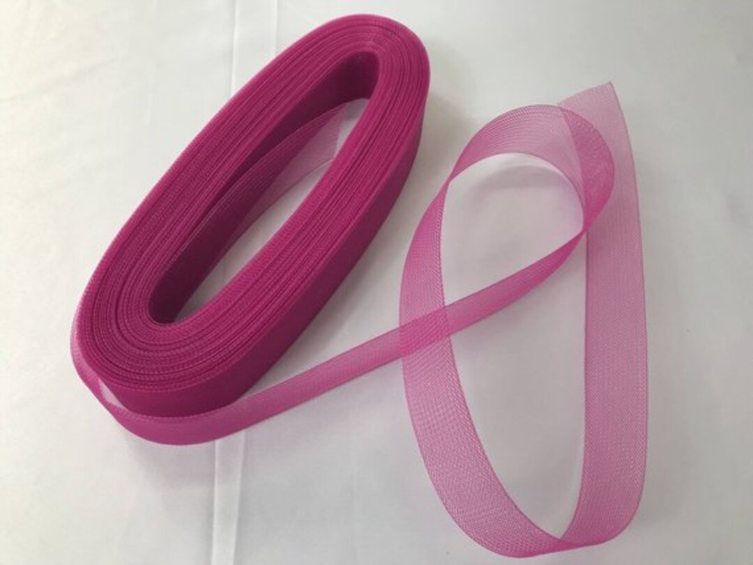 Horsehair - 2 Inch Crinoline Braid Trim Fuchsia for Wedding Bridal Prom ...