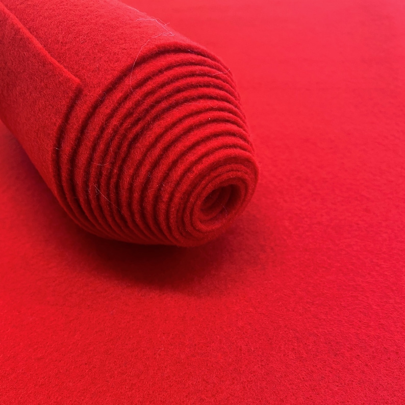 Red Acrylic Felt Fabric_ "72 Wide _ Thick Quality Felt Fabric by the ...