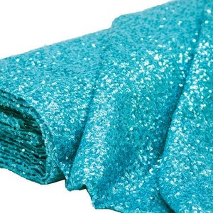 Fabulous Turquoise Spangle/glitz Sequins 55" Sold by Yard Decorations ...