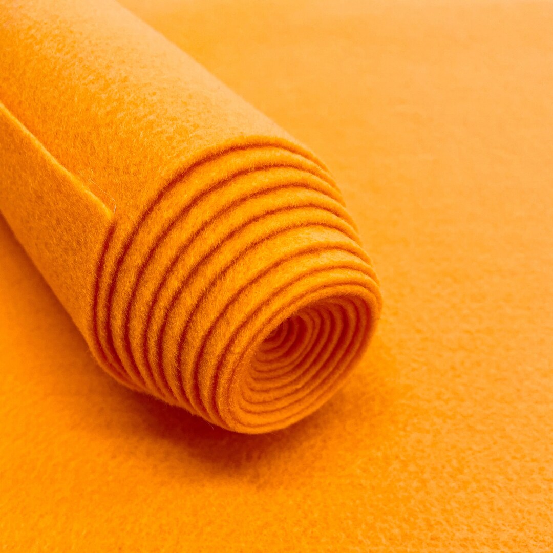 Light Orange Acrylic Felt Fabric_ "72 Wide _ Thick Quality Felt Fabric ...