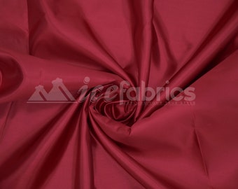 Red Thick Satin Fabric by the Yard Bridal Satin Fabric Silky and Smooth ...