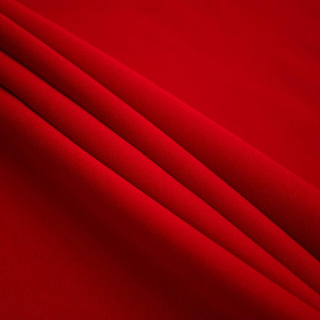 Red Solid Poly Poplin Fabric by the Yard - ''60 Width - Polyester ...