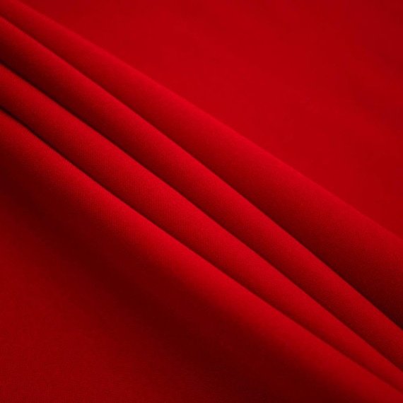 Red Solid Poly Poplin Fabric by the Yard ''60 Width - Etsy