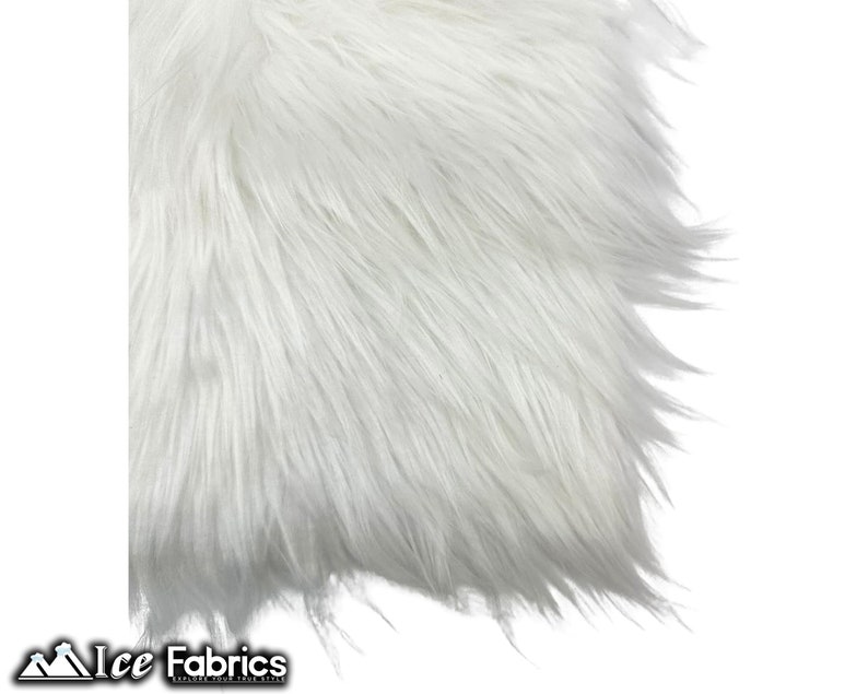 White Long Pile Square Faux Fur Fabric Sold by Square Pre - Etsy
