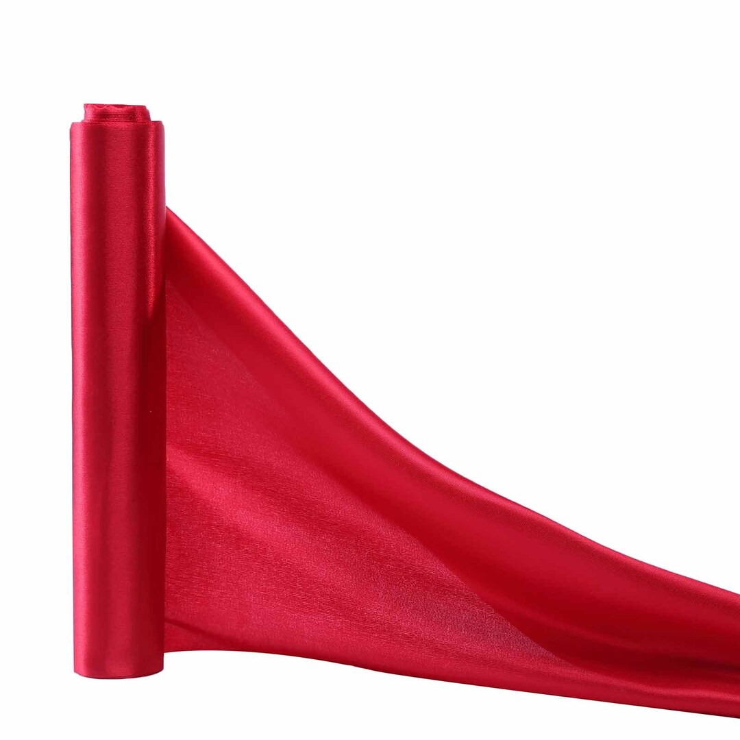 Dark Red CHARMEUSE Stretch Satin Fabric by the Yard// Stretch CHARMEUSE ...