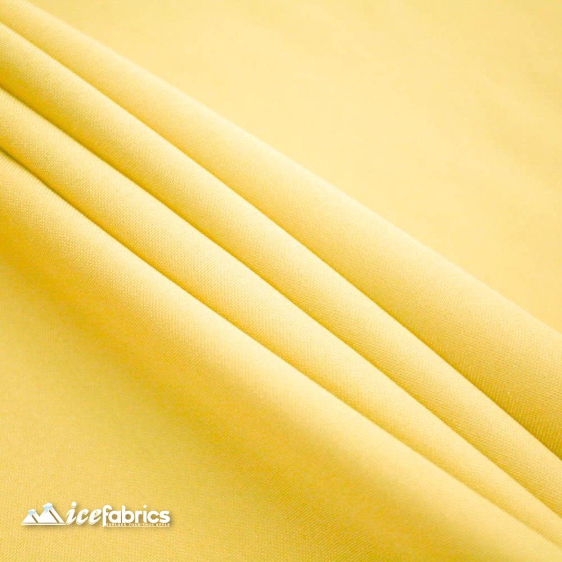 Yellow Solid Poly Poplin Fabric by the Yard ''60 - Etsy
