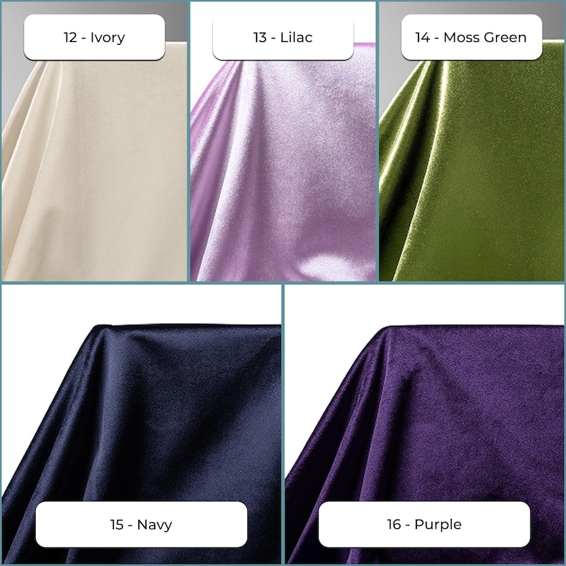 Royal Soft Velvet Upholstery Fabric by the Yard – Heavy Weight Fabric ...