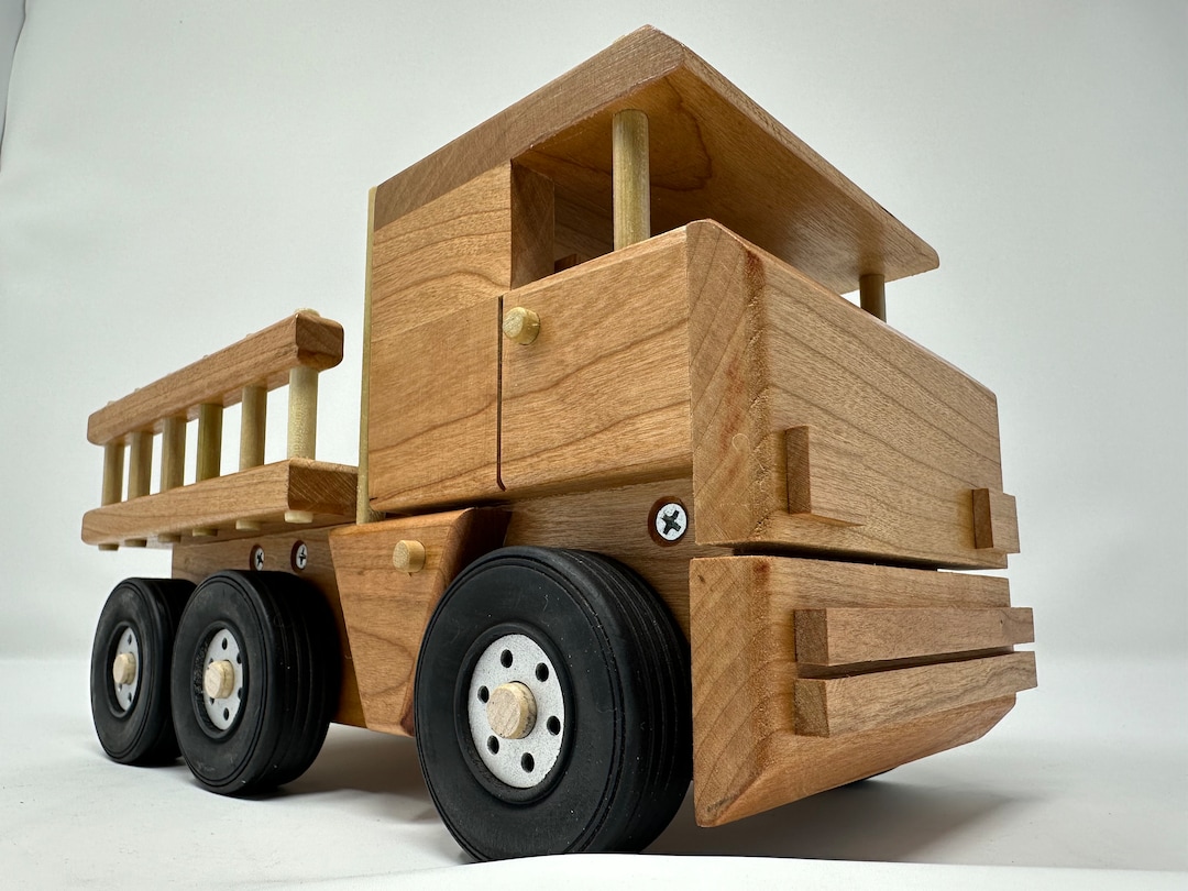 Lorry Truck - Handmade Wooden Toy Truck – Heirloom Quality Natural Wood ...