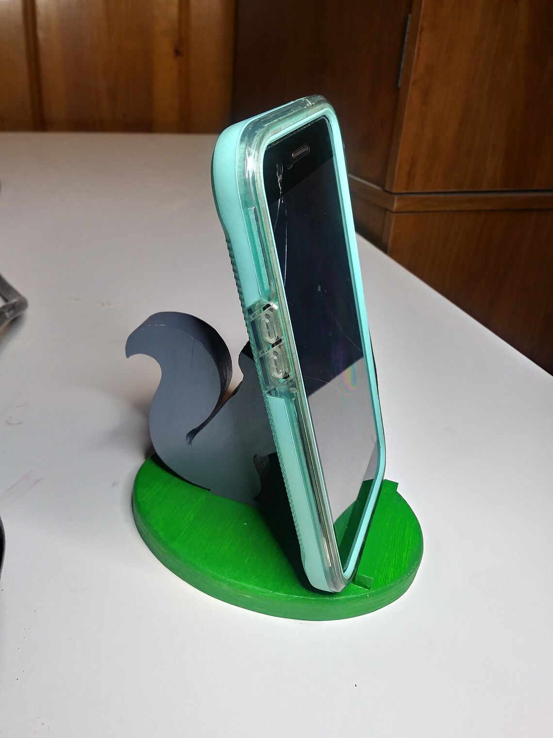 Cell Phone Holder Squirrel | Etsy