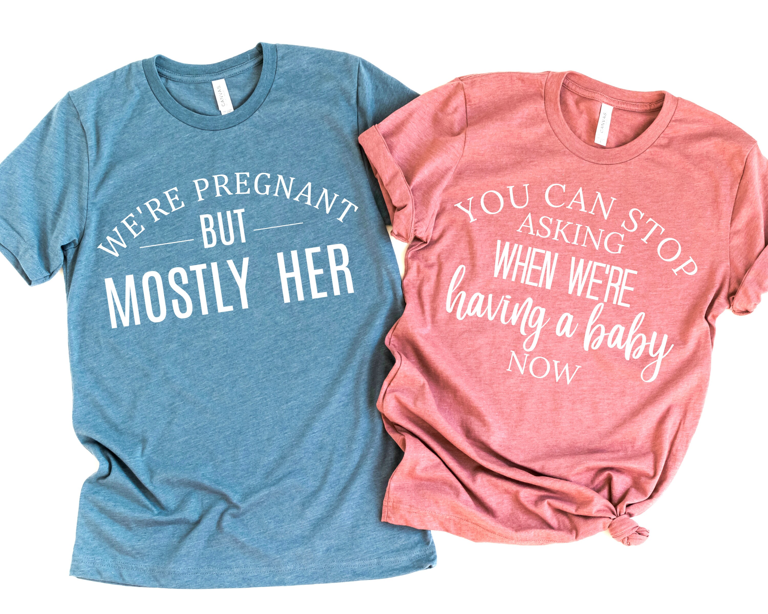 Pregnancy Announcement Shirt For Couples Pregnancy Etsy