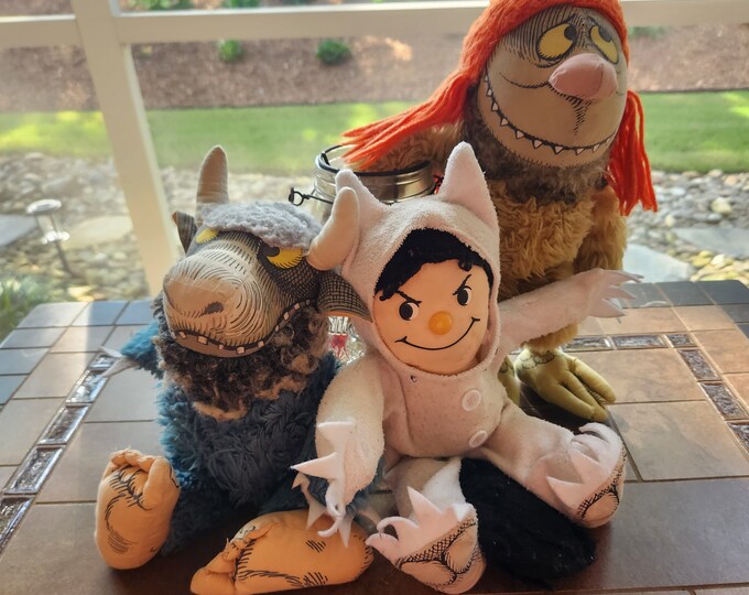 Where the Wild Things Are Plush Character Dolls L Vintage Plush Dolls L ...