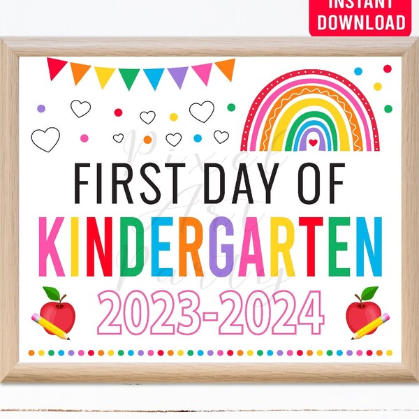 First Day of School Sign Printable - Etsy