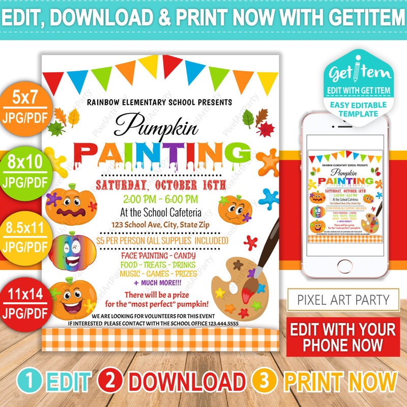 Pumpkin Painting - Etsy