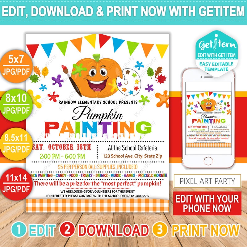 Pumpkin Painting - Etsy