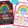 Editable Valentine Smartie Tags, Valentine's Day Gift Tag, Valentine ...