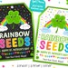 Editable St. Patrick's Day Tag, Rainbow Seeds Tags, Rainbow Tag ...