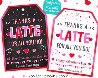 Thanks a Latte - Etsy