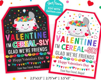 PRINTABLE I CEREAL-SLY Think You're Awesome Happy - Etsy Canada