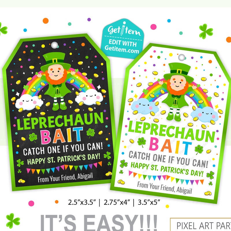 Leprechaun Bait Tag - Etsy