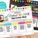 Editable Virtual Teacher Appreciation Week Itinerary Flyer, School ...