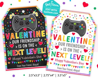 Video Game Valentine Video Game Tag Valentine's Day - Etsy