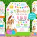 Editable Easter Teacher Gift Tags Eggcellent Tags Easter - Etsy