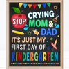 First Day of TK School 2024 Sign Rainbow Back to School Chalkboard Sign ...