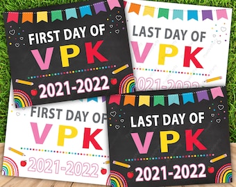 First Day of Vpk Sign - Etsy
