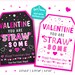 Editable Straw-some Valentine Tags, Silly Straw Valentine, Teacher ...
