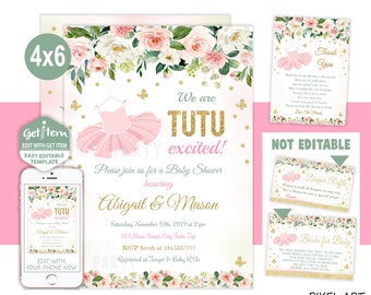 Baby Shower Invitation Tutu - Etsy
