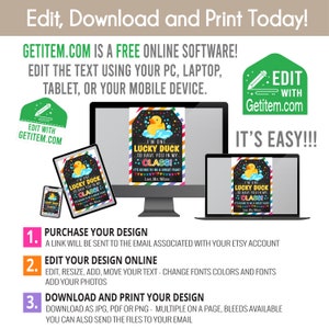 Editable Rubber Duck Classroom Gift Tags Back to School Gift - Etsy