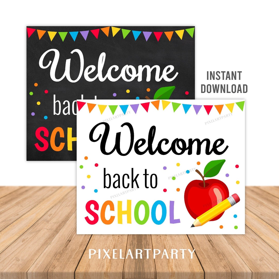 Welcome Back to School Sign Classroom School Poster Classroom Decor ...