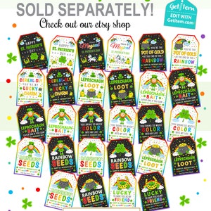 Editable Lucky Duck St. Patrick's Day Gift Tags, Lucky Duck Gift Tags ...