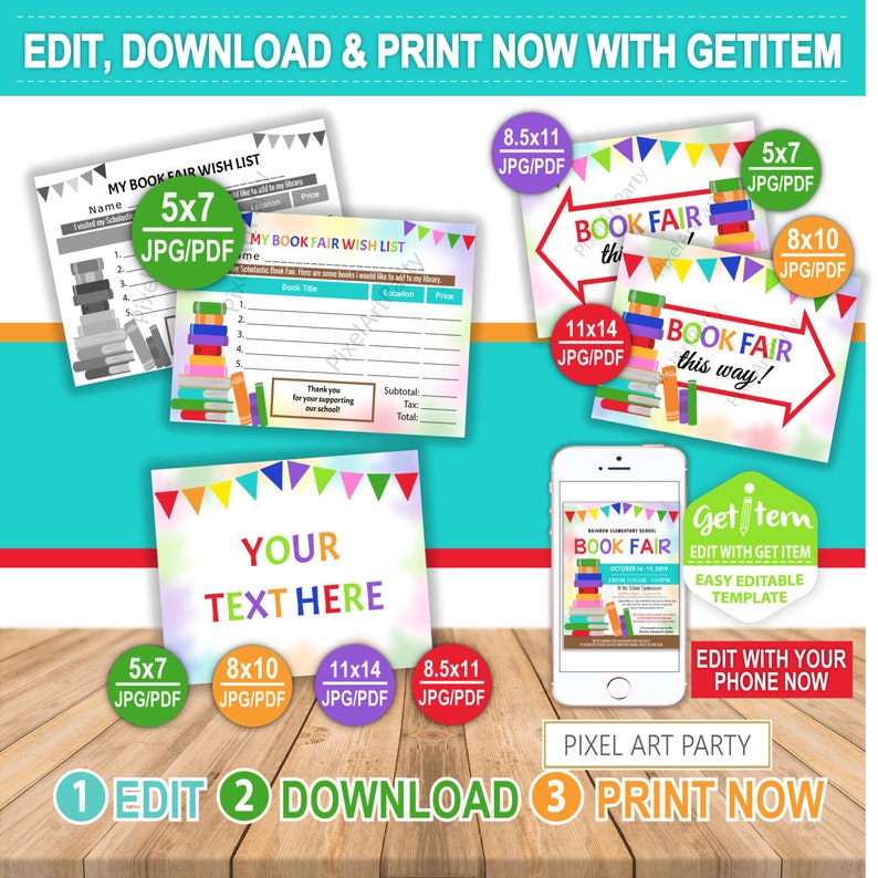 Book Fair Flyer Scholastic Book Fair Book Fair Bundle - Etsy