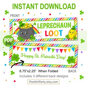 St. Patrick's Day Leprechaun Loot Treat Bag Topper - Etsy