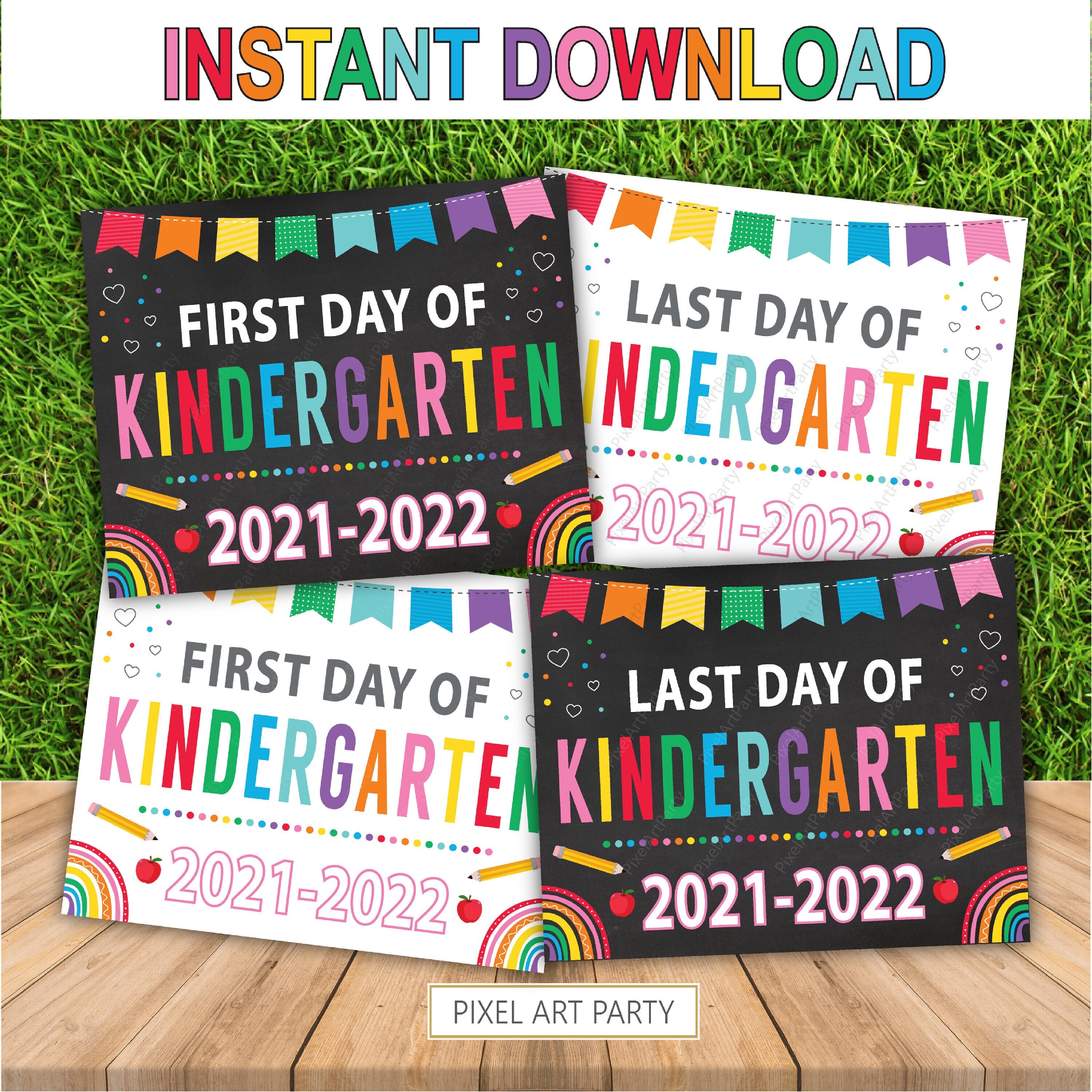 First day of kindergarten 2021 sign - challengegulu