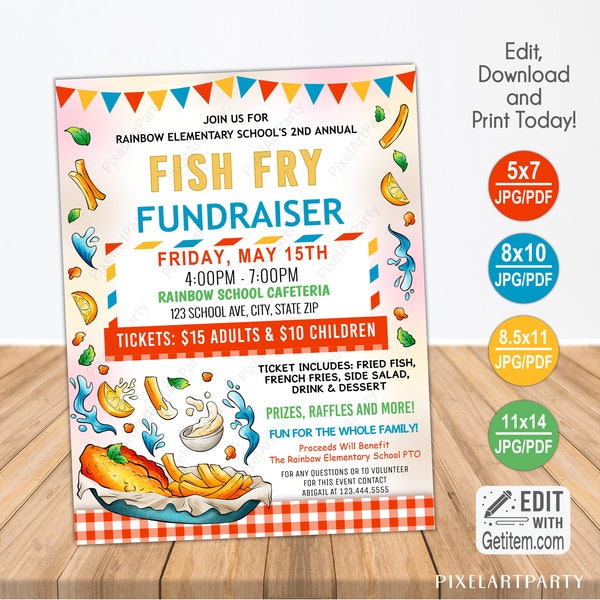 Fish Fry Poster - Etsy