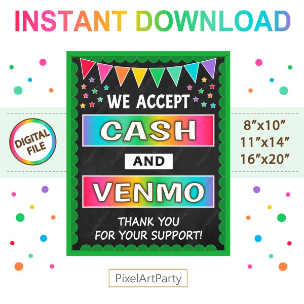 We Accept Venmo - Etsy