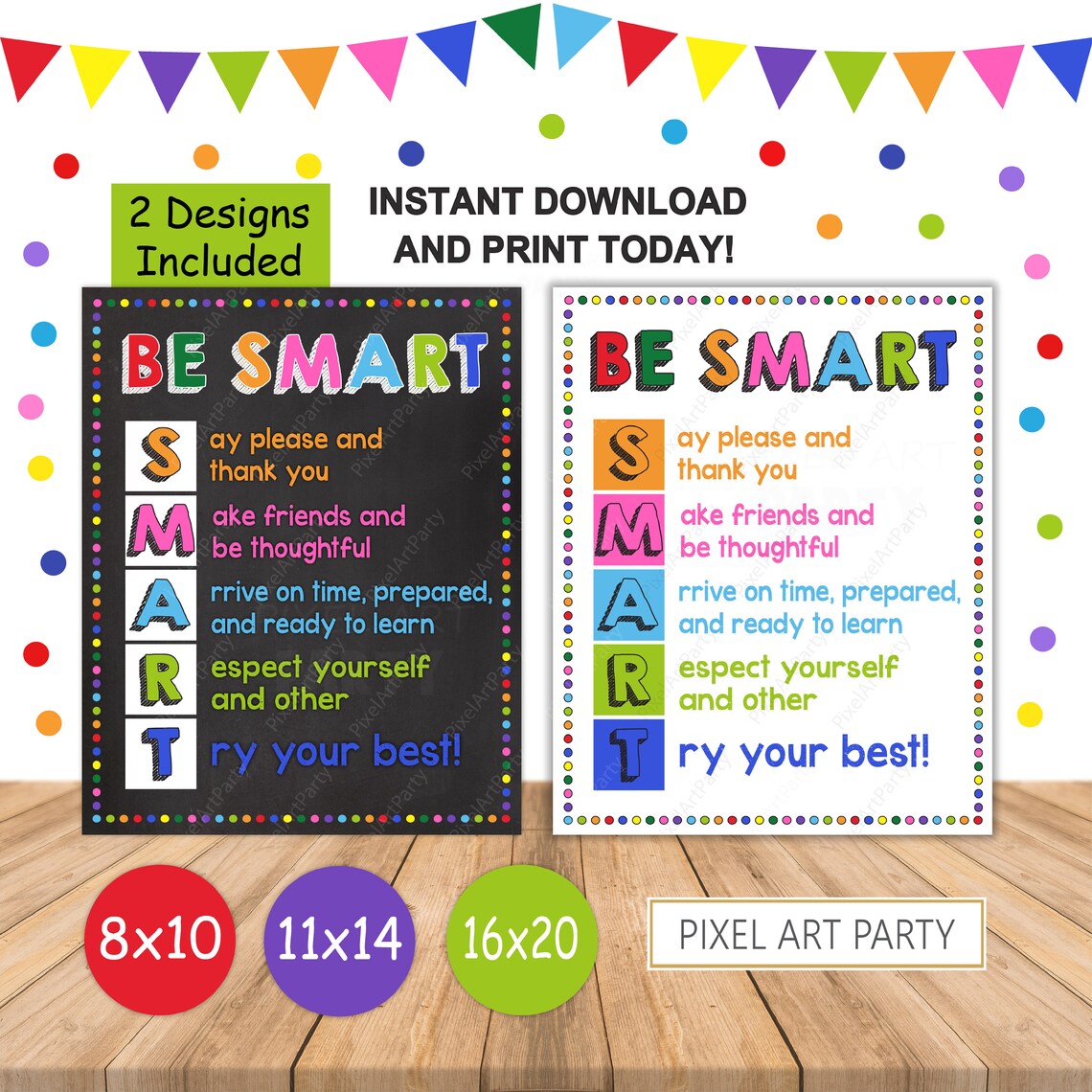 Be Smart Poster Sign Classroom Sign Classroom Decor Instant - Etsy